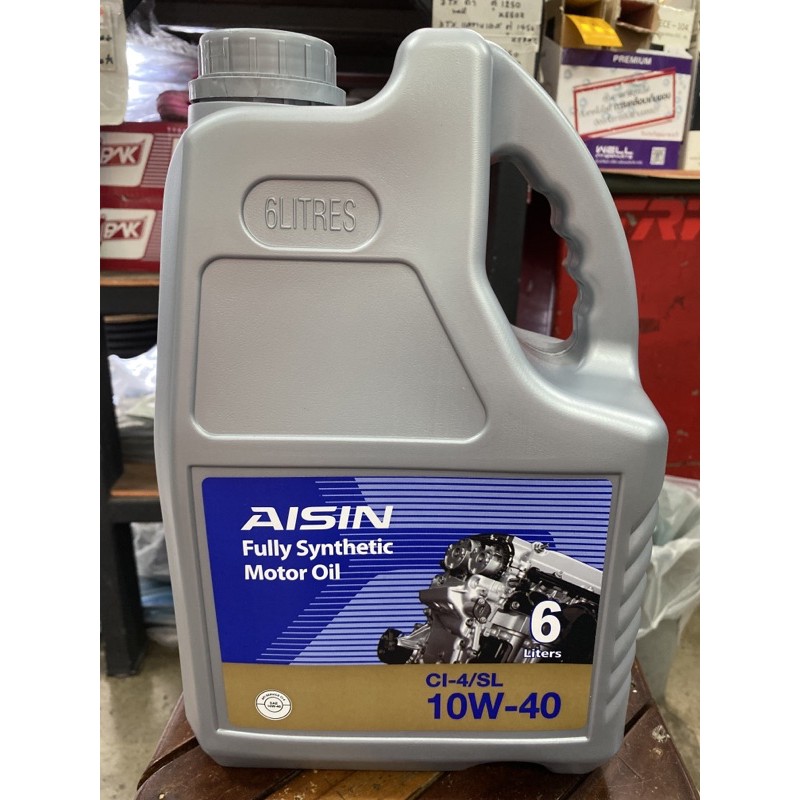 Aisin fully synthetic motor oil CI-4/SL 10w-40 | Shopee Thailand