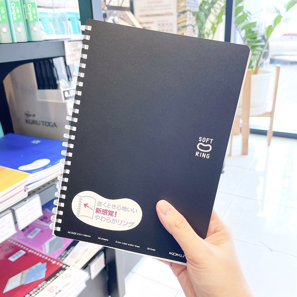 Kokuyo Campus SOFT RING NOTEBOOK MEMO PAD B5/A5 รุ่น ス-SV301BT (สมุดสันนิ่ม) | Shopee Thailand