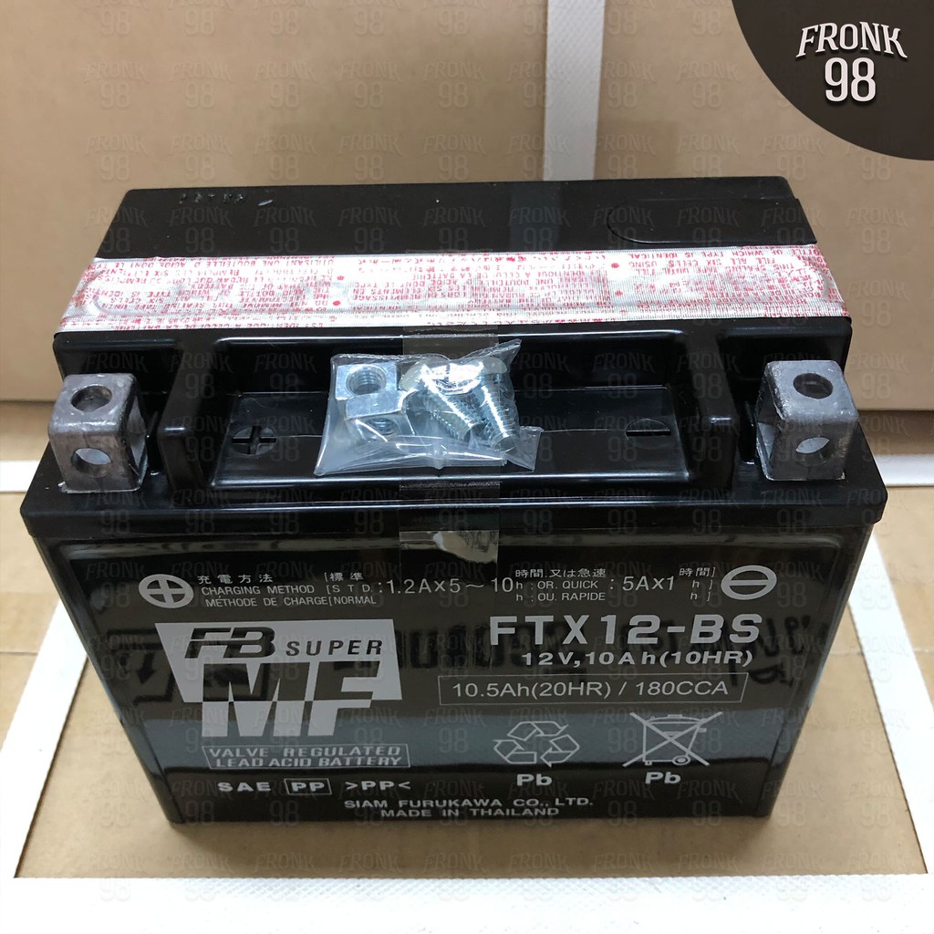 FB แบตเตอรี่ รุ่น FTX12-BS (12V 10.5AH) แบบแห้งแยกน้ำ (สำหรับรถ ...