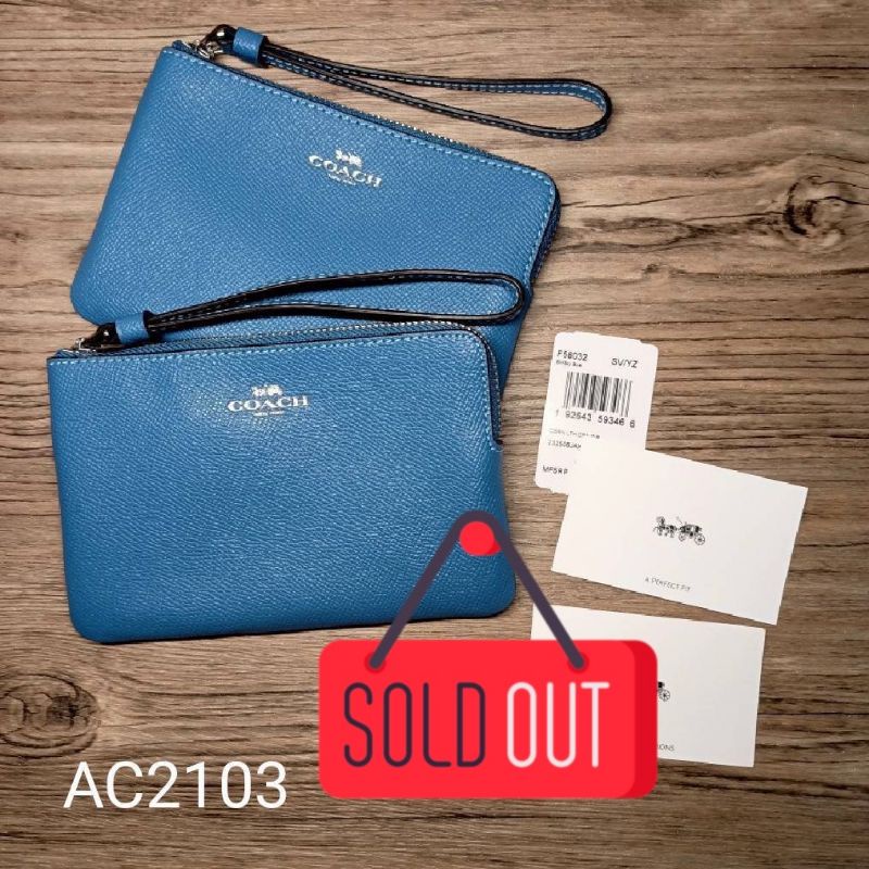 ️ กระเป๋า Coach คล้องมือ Size S (1 ซิป) ของแท้จาก USA | Shopee Thailand