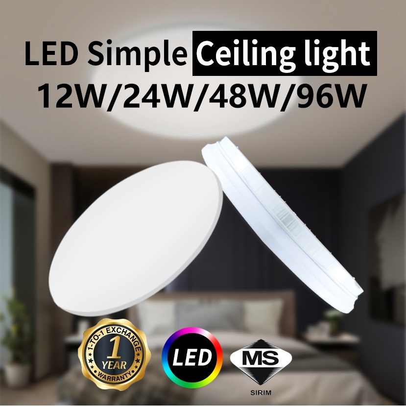 โคมไฟเพดาน Led 12W-72W Down Light โคมไฟเพดานแผงไฟ UFO Surface Mount ...