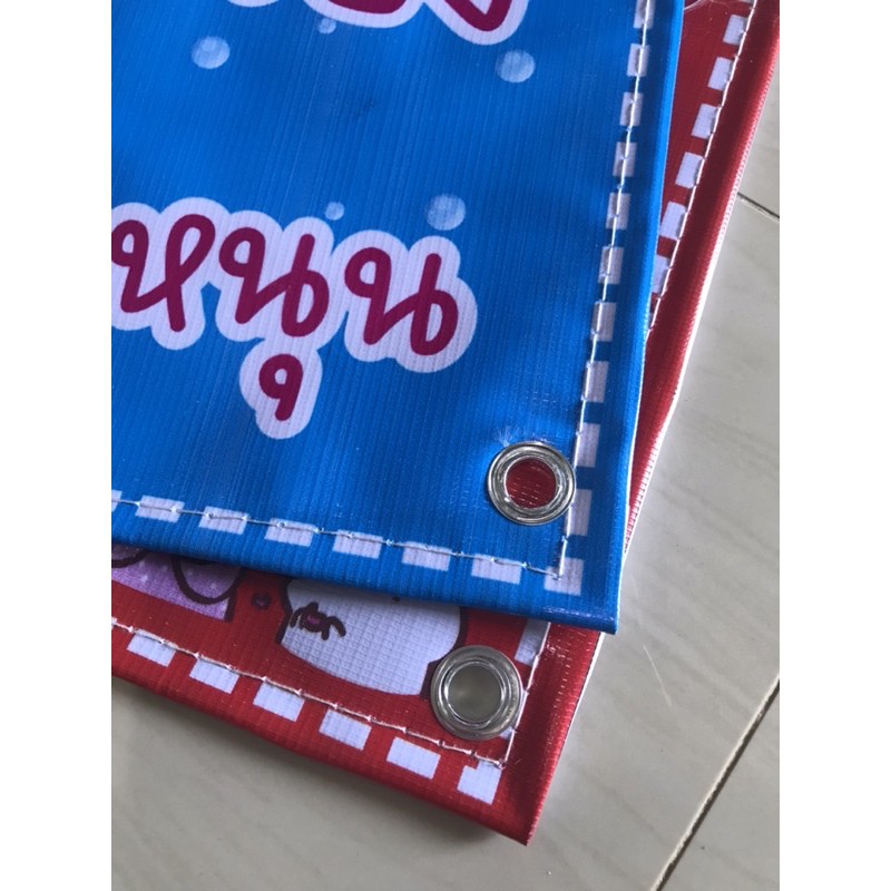 ป้ายไวนิล น้ำดื่มฟรี บริการตัวเอง แบบน่ารัก | Shopee Thailand