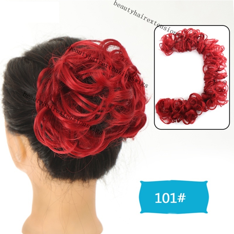 ขนมปังโดนัทสังเคราะห ์ | Messy Hair Bun, Crinkle Hair Bun, ยางคาดผม ...