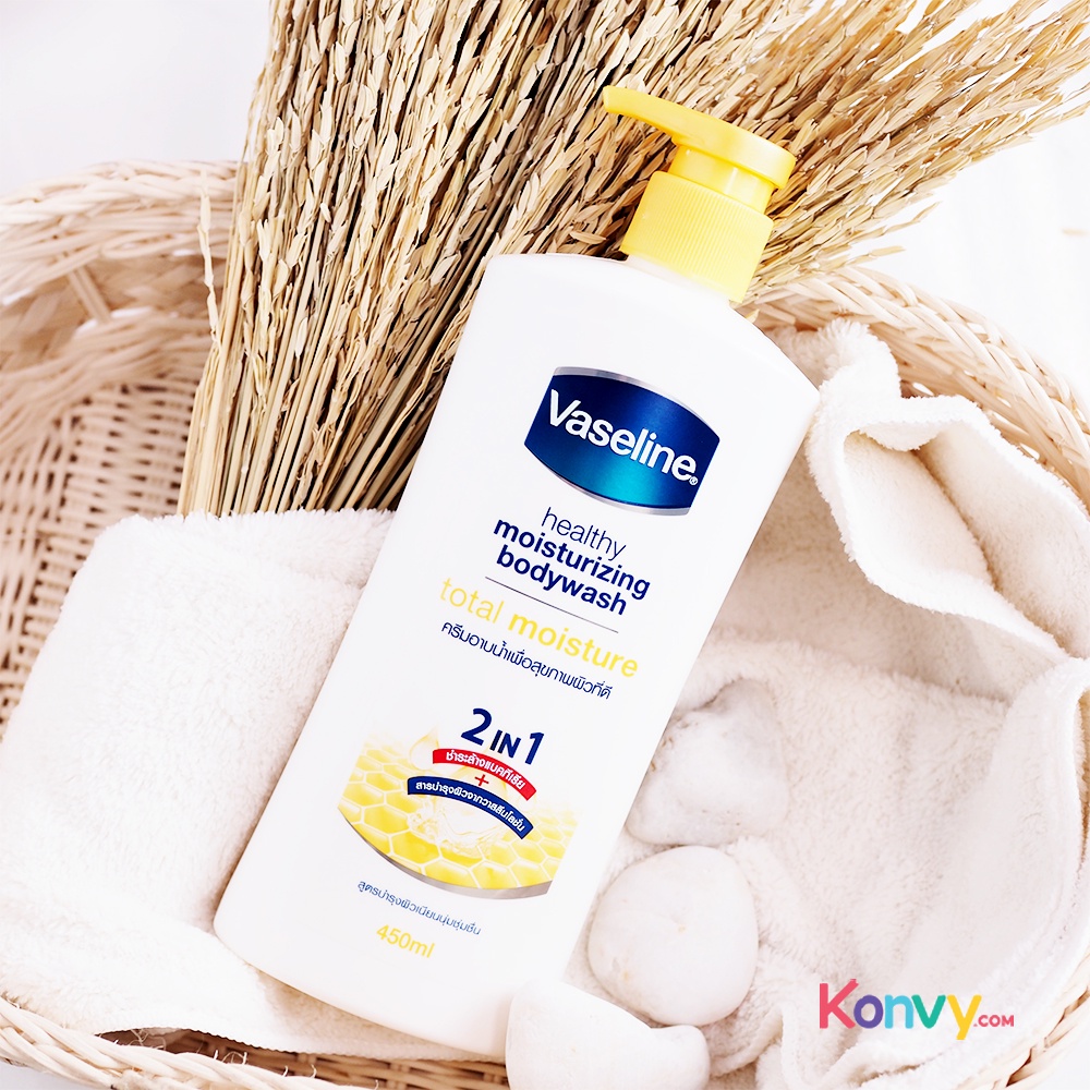 Vaseline Healthy Plus Body Wash Total Moisture 430ml วาสลีน เฮลธี พลัส ...