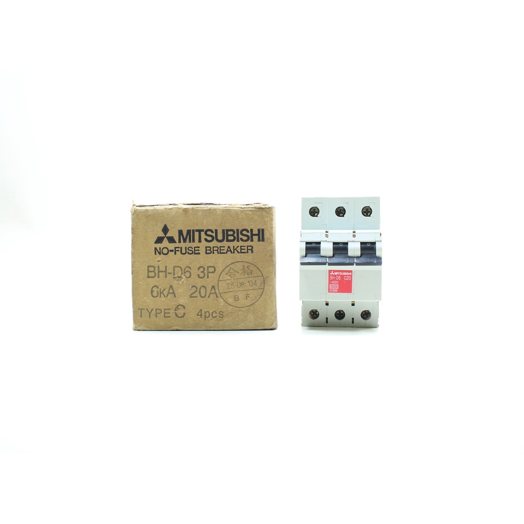 BH-D6 C20 MITSUBISHI Miniature Circuit Breaker MCB BH-D6 3P 20A 3P 16A MITSUBISHI BH-D6 ...