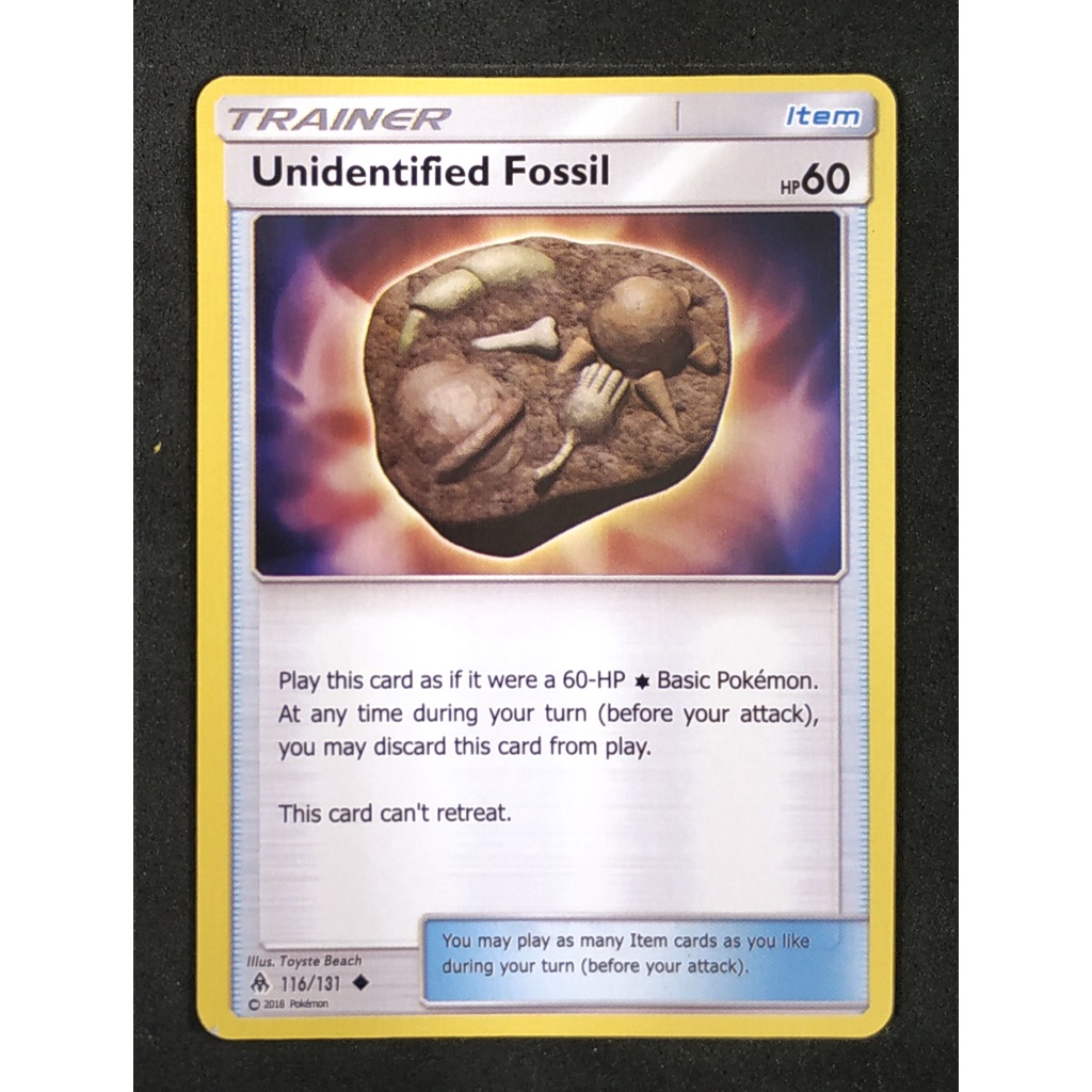Unidentifies Fossil Basic Item 116/131 Pokemon Card (Normal) ภาษาอังกฤษ | Shopee Thailand