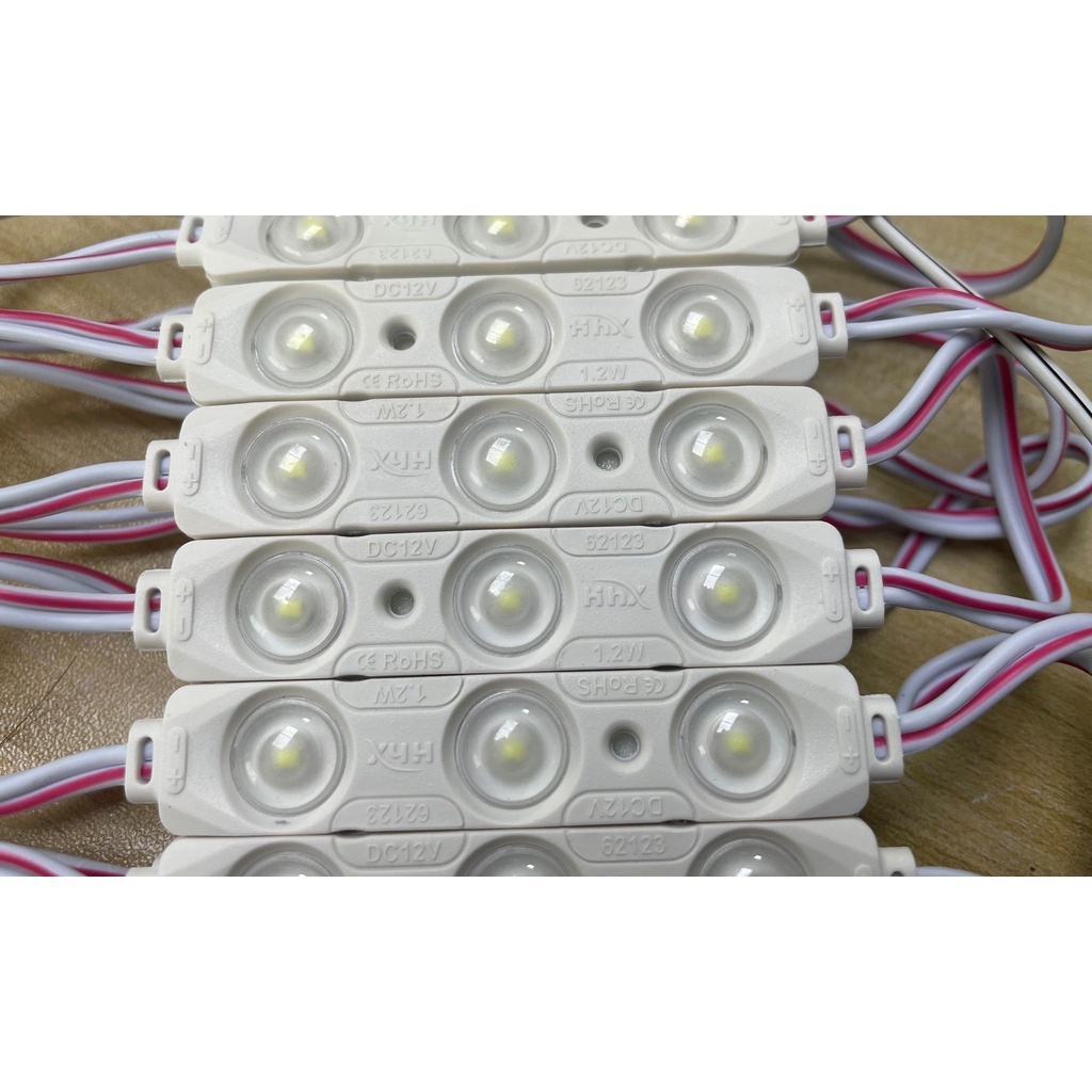 ไฟโมดูล กันน้ำ Backlight DC12V 3 Chips SMD2835 LED Module Light ...