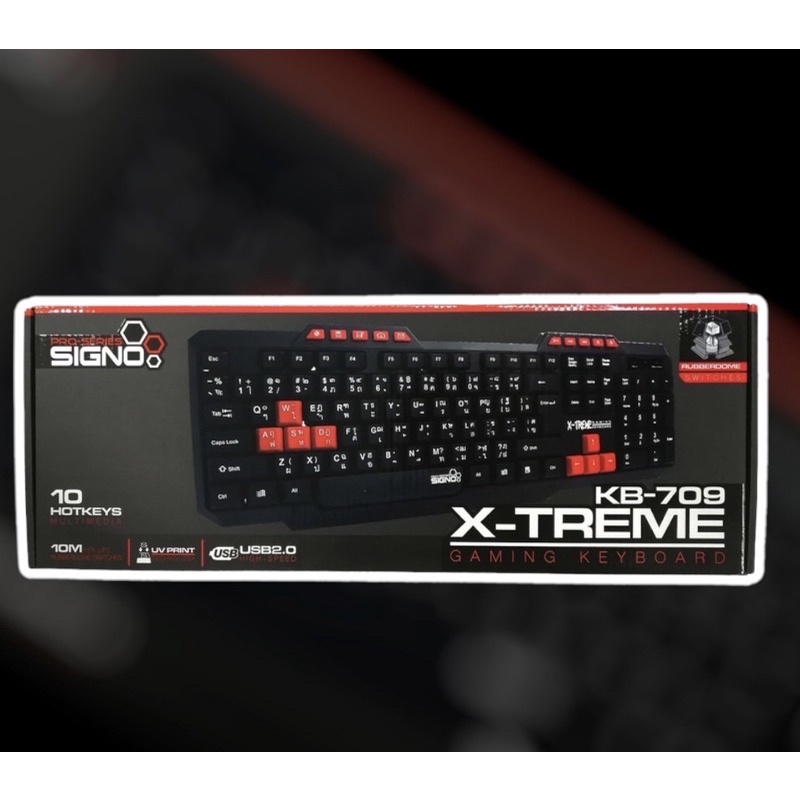 SIGNO Pro-Series KB-709 X-TREME Gaming Keyboard คีย์บอร์ดสำหรับเกม ...