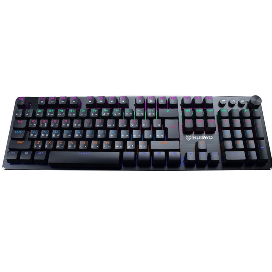 Nubwo NK-34 Mechanical Keyboard FLICKER คีย์บอร์ดเกมมิ่ง-Rose Gold ...