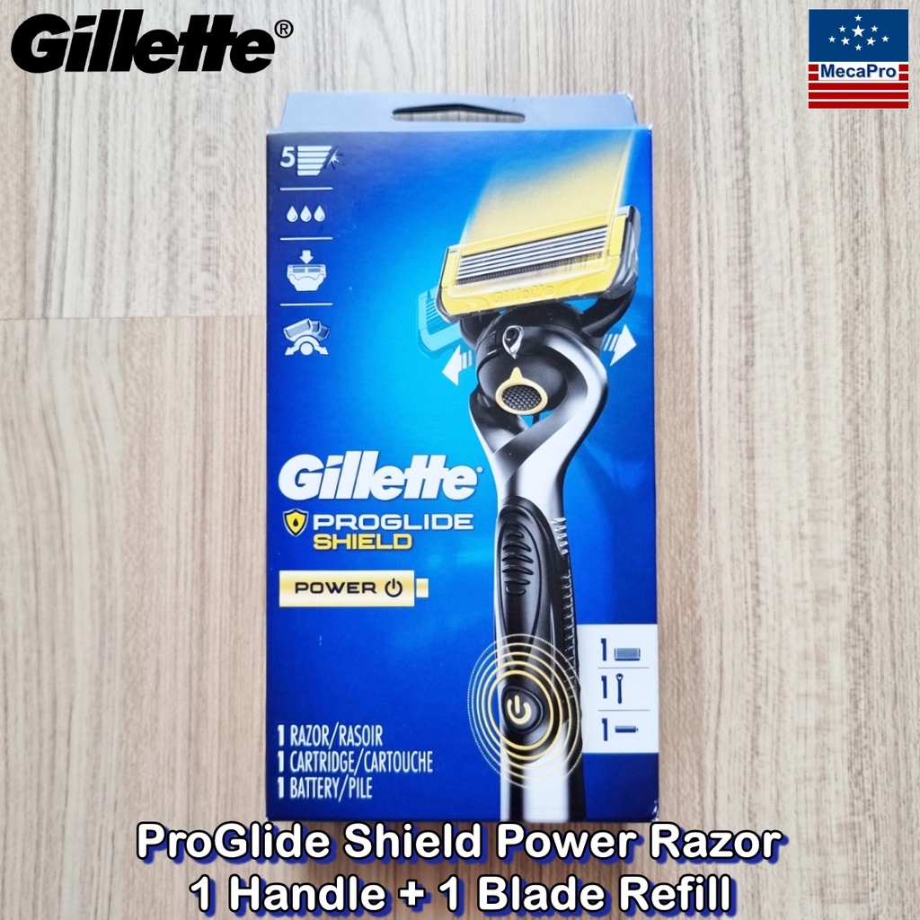 Gillette® ProGlide Shield Power Razor 1 Handle + 1 Blade Refill ชุดมีด ...