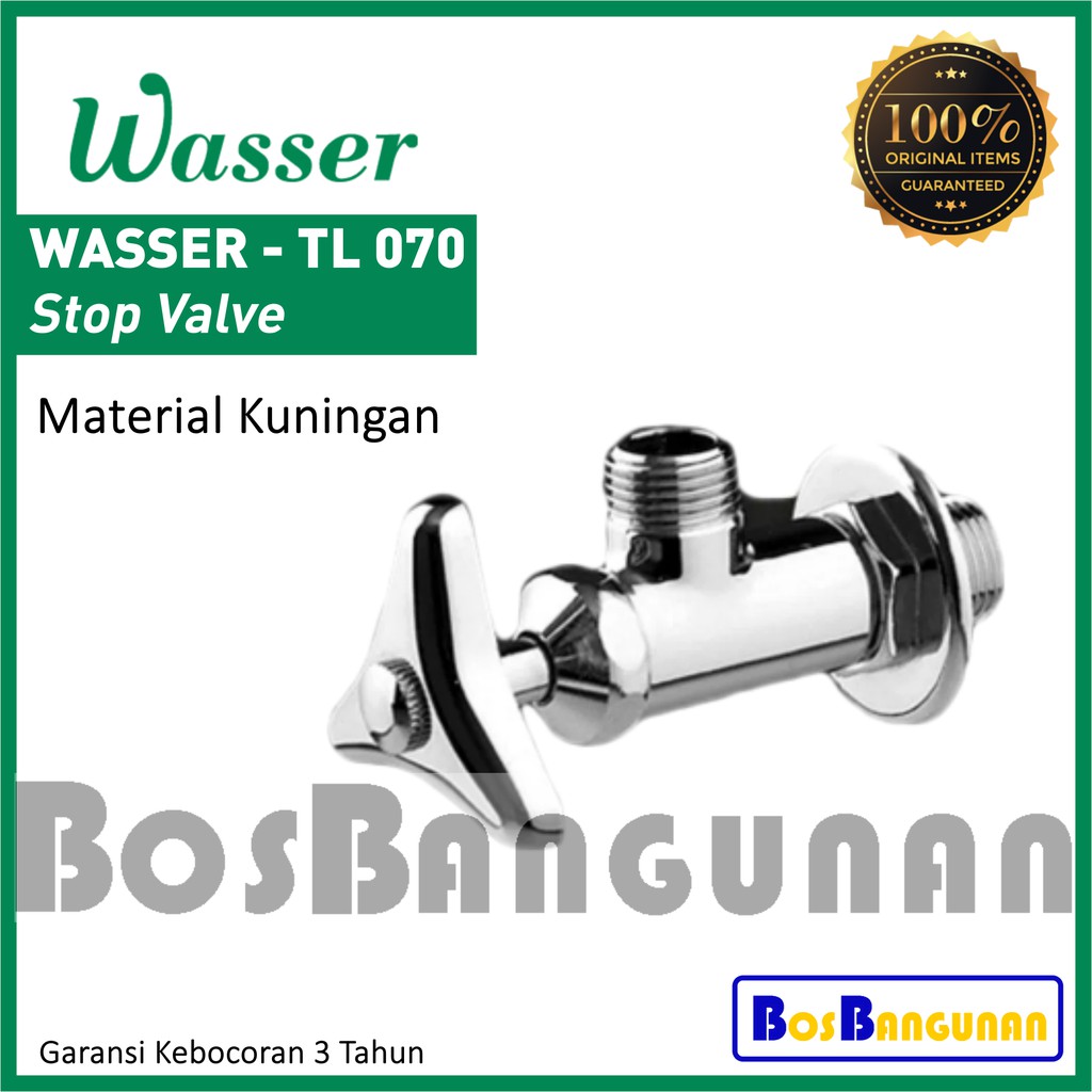 หยุด Kran WASSER TL 070 / วาล์วนางฟ้า / Tap WASSER ฝักบัว / Stop Valve ...