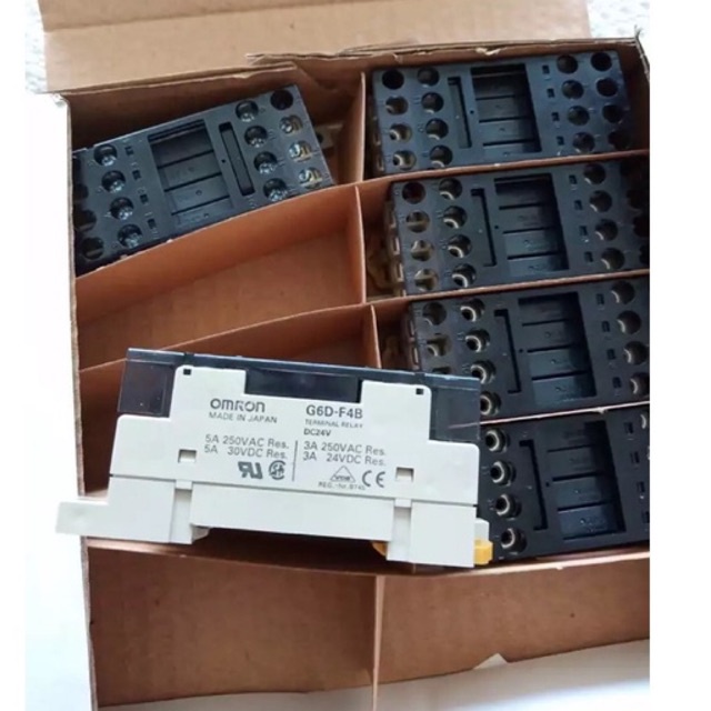 Omron G6d F4b Dc24v Terminal ซ็อกเก็ตรีเลย์24vdc 5a W 4pcs G6d 1a Asi