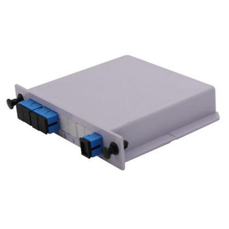 SC UPC PLC 1X4 Fiber Optical Box Splitter SC Conector Insert sheet Type ...