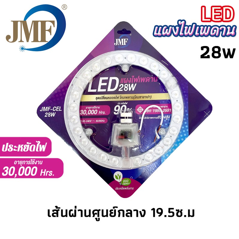 JMF แผงไฟแม่เหล็ก แผ่นชิป แผ่นชิพ แผงไฟ ไฟเพดานLED โคมไฟเพดาน ขนาด 28W/36W/48W/60W/72W แผงไฟพดาน ...