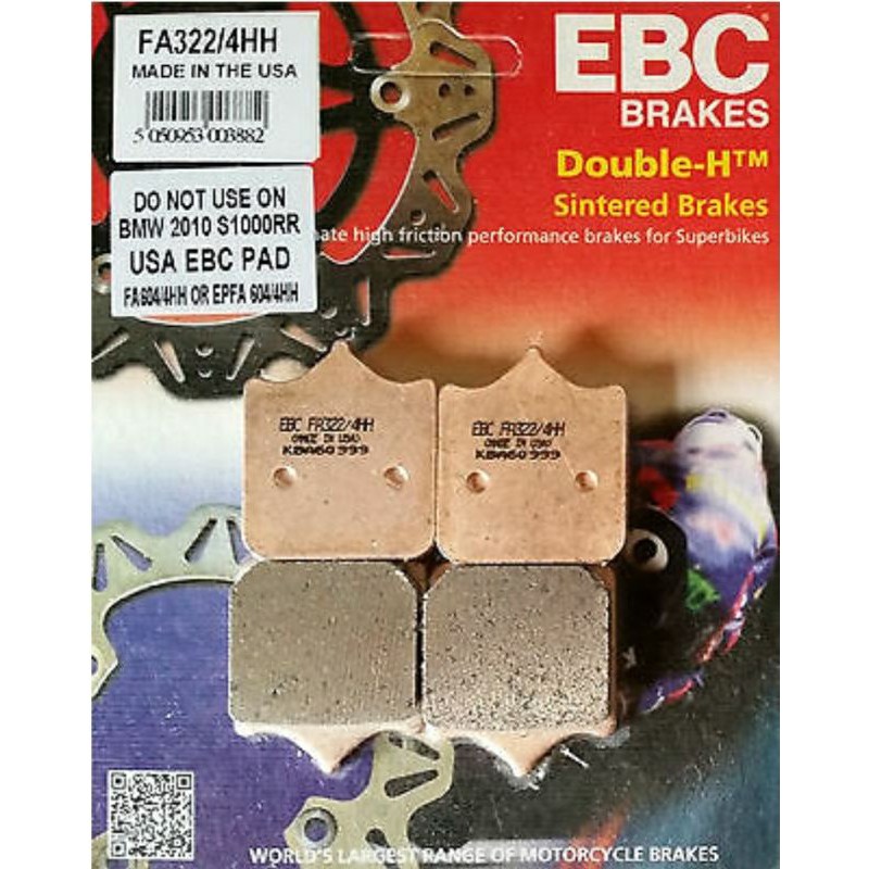 ผ้าเบรค EBC Brakes รุ่น HH sintered/ผ้าหน้า Triumph Speed triple 1050 ...