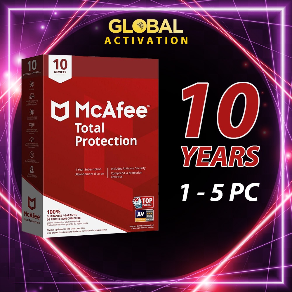 [PROMOTION] MCAFEE TOTAL PROTECTION 2021 ORIGINAL ANTIVIRUS SOFTWARE ...