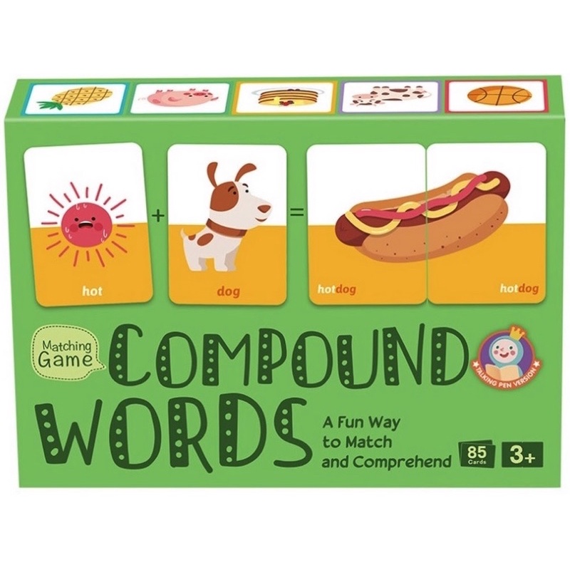 การ์ดคำศัพท์ ฝึกประสมคำ Compound Words Matching Game | Shopee Thailand