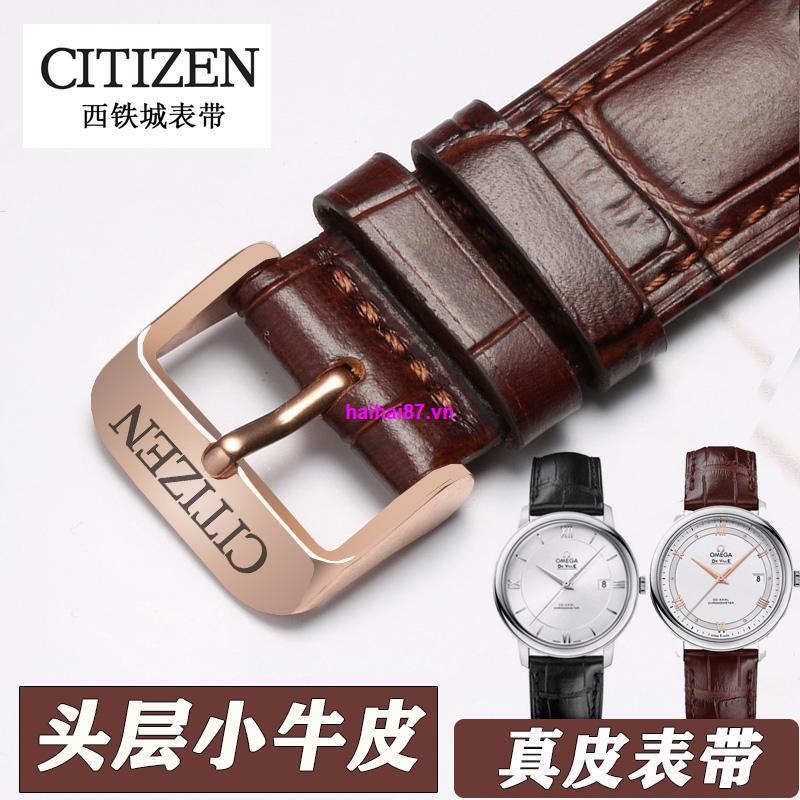 Citizen CITIZEN Eco-Drive สายนาฬิกาหนังแท้ Universal First Layer ...