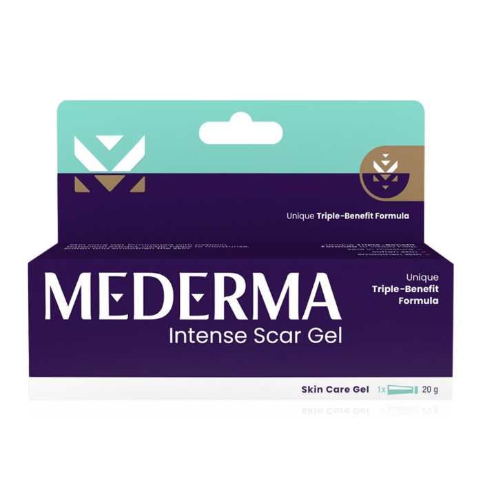 โฉมใหม่ MEDERMA Intense Gel ครีมรักษาแผลเป็นจากสิว รอยผ่าตัด หลังคลอด ...
