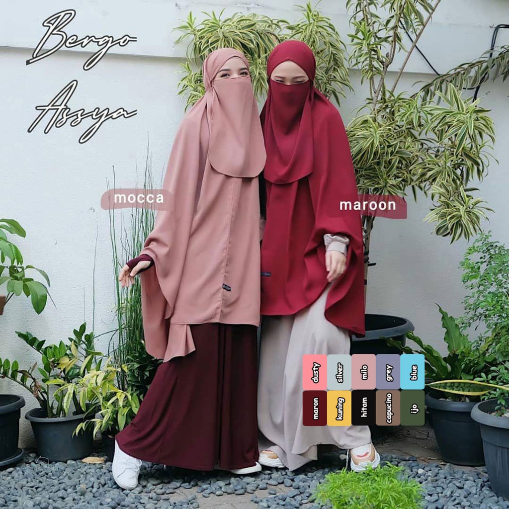 Hijab SAFETY MASK NIQAB AISYAH ANTI CORONA/Instant Hijab/SYRIA Hijab ...