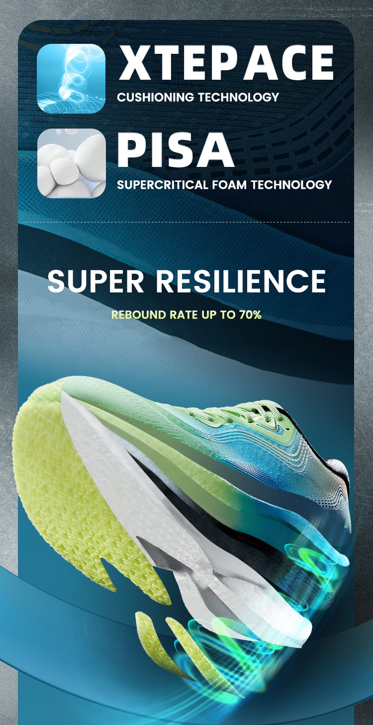 XTEP 260 2.0 รองเท้าวิ่งผู้ชายแข่งมืออาชีพรองรับความเสถียรรีบาวด์น้ําหนักเบาทนต่อการสึกหรอกัน ...