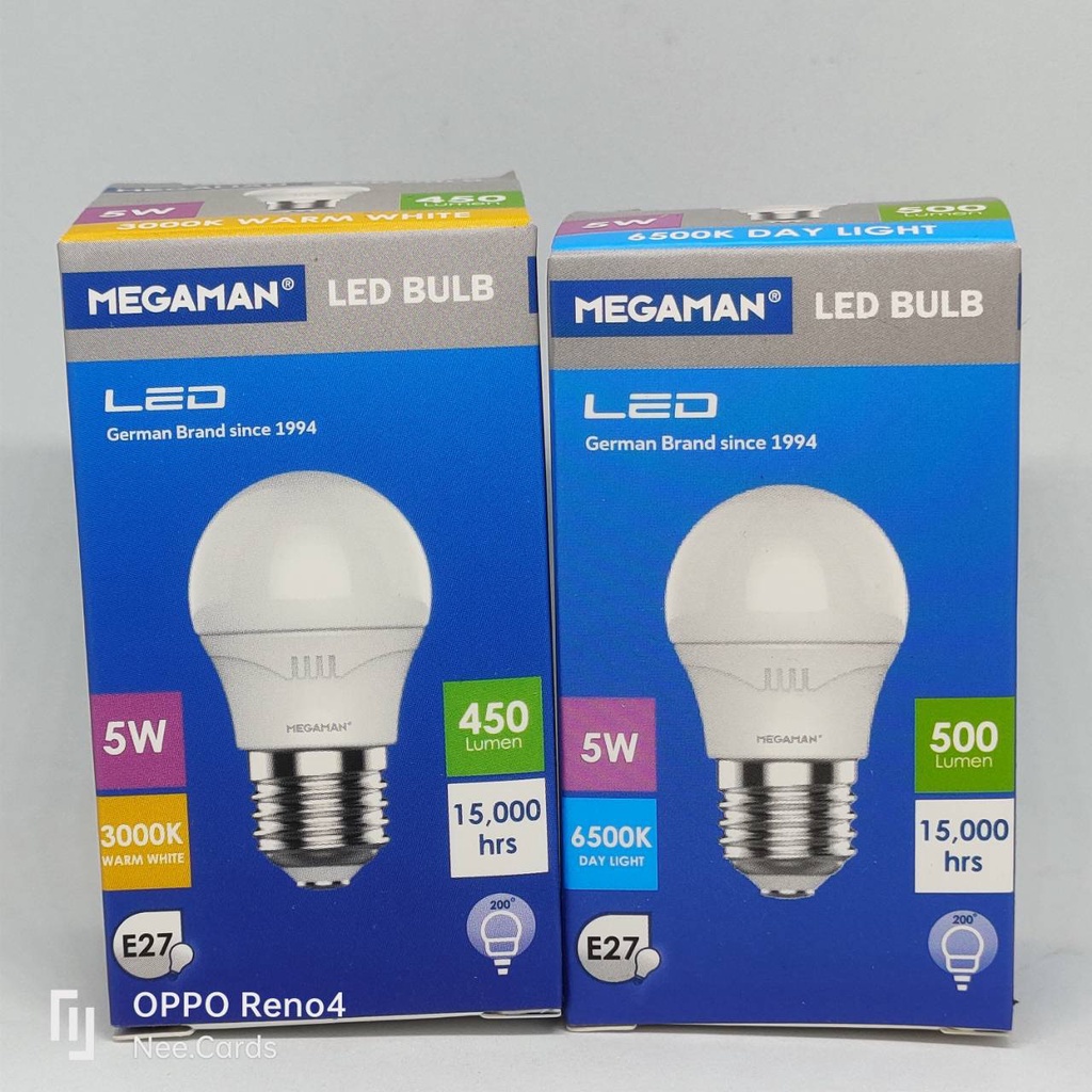 LED BULB G45 5W DL/WW E27 Megaman หลอดเล็ก สว่างเกินตัว ราคาประหยัด ...
