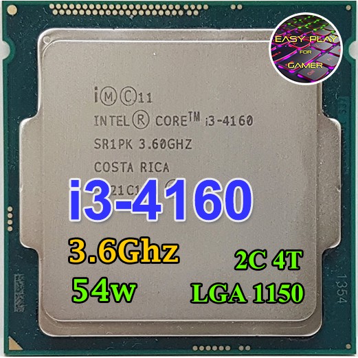 ⚡️CPU Intel Core i3-4160 2คอ4เทรด 54W LGA 1150 ฟรีซิลิโคน1ซอง i3 4160 ...