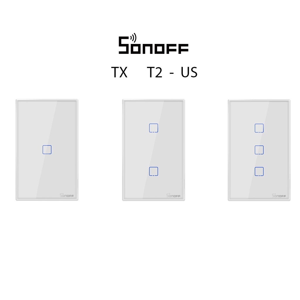 Sonoff Tx T2 Us 1/2/3 Gang Smart Wifi Rf Remote Control Switch For Home ...