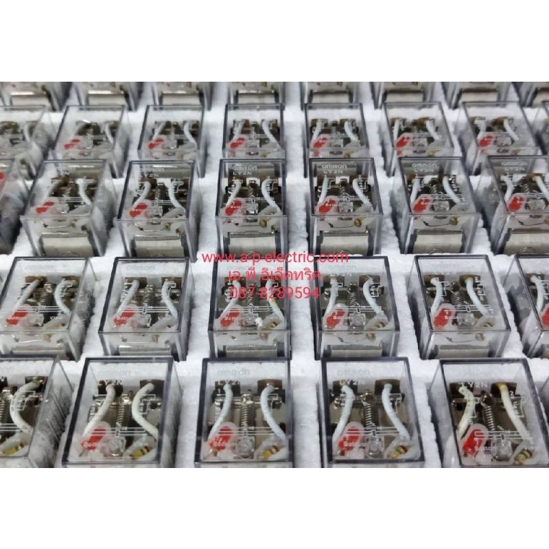 RELAY OMRON LY2N มีให้เลือกหลายขนาด 12VDC 24VDC 220VAC PTF08A PTF08A-E (NEW)5A 240VAC / 5A 28VDC ...