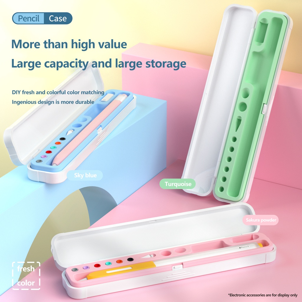 กล ่ องเก ็ บดินสอสําหรับ Apple Pencil Pro USB C ผู ้ ถือแบบพกพาแบบพกพา ...