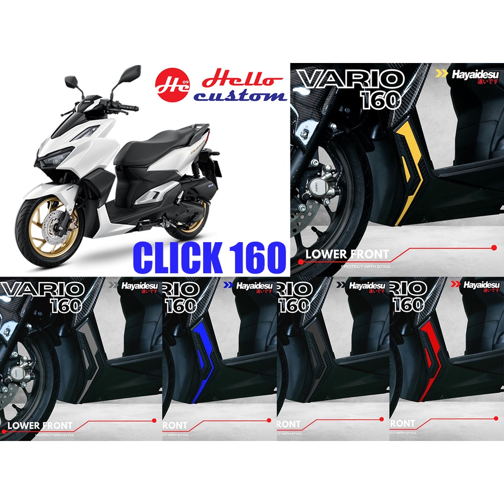 กันรอยกาบข้างล่าง Hayaidesu ซิลิโคลนยาง Click 160 Click160