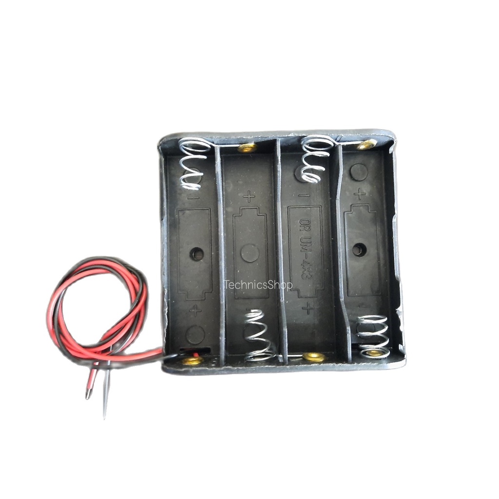 🔥ลด 50% ใส่โค้ด INC8LZ3🔥 รางถ่าน AA 4 ก้อน (6V) | Shopee Thailand