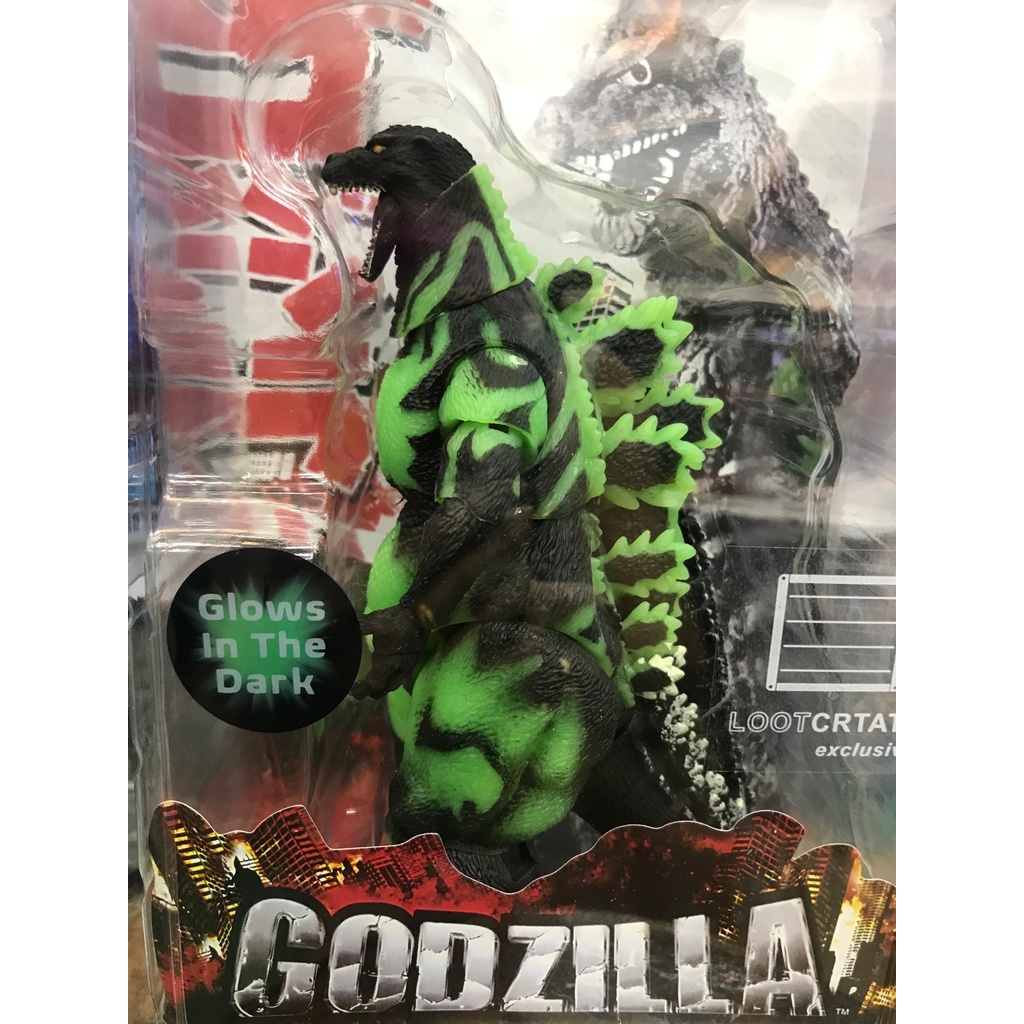 โมเดลซอฟ ก็อตซิลล่า งานแท้ (REACTOR GLOW GOdzilla) สีสะท้อนแสง ขยับได้ ...