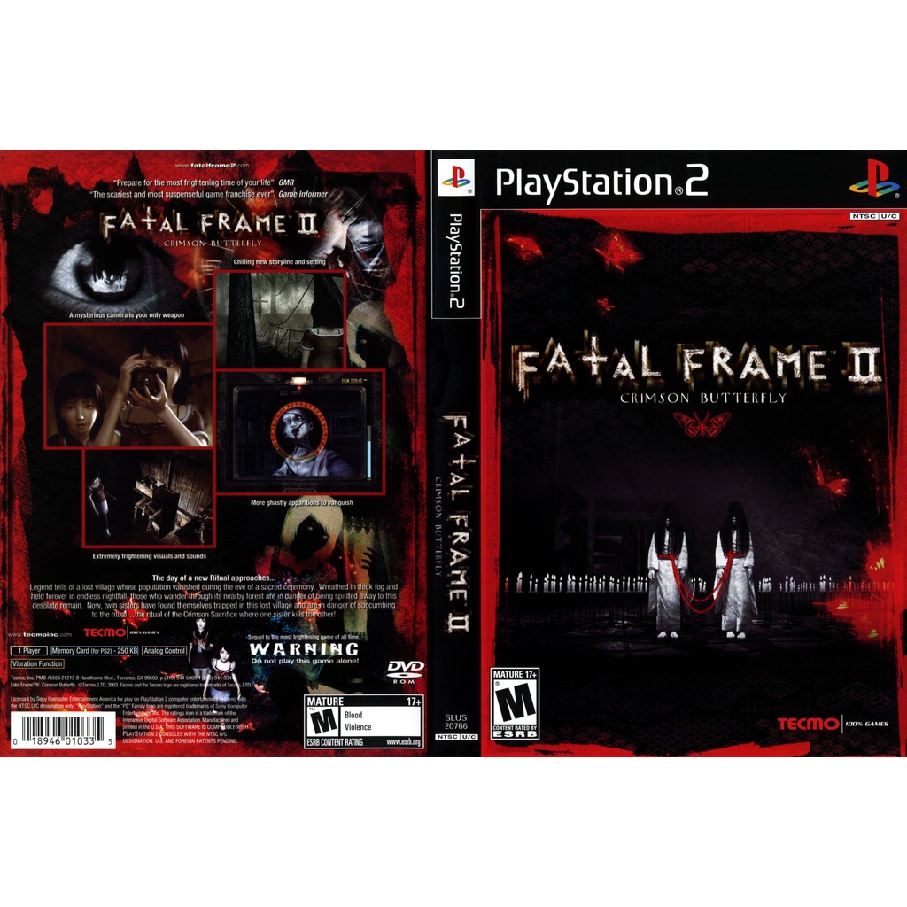 แผ่นเกมส์ PS2 Fatal Frame II คุณภาพ ส่งไว (DVD) | Shopee Thailand