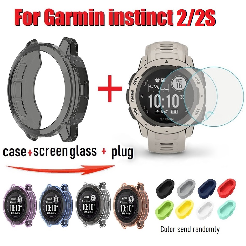 Compatible For เคส Garmin Instinct 2S, Garmin Instinct 2 เคส + Screen ...