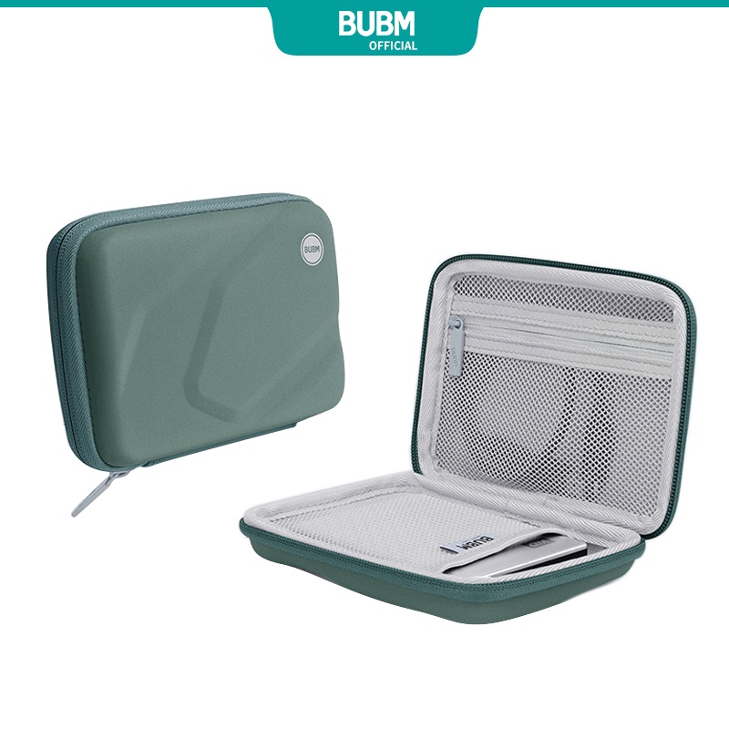 Bubm เคสกระเป๋าหนัง Pu กันน้ําสําหรับใส่จัดเก็บสายเคเบิ้ล Wd U Disk Sd ...