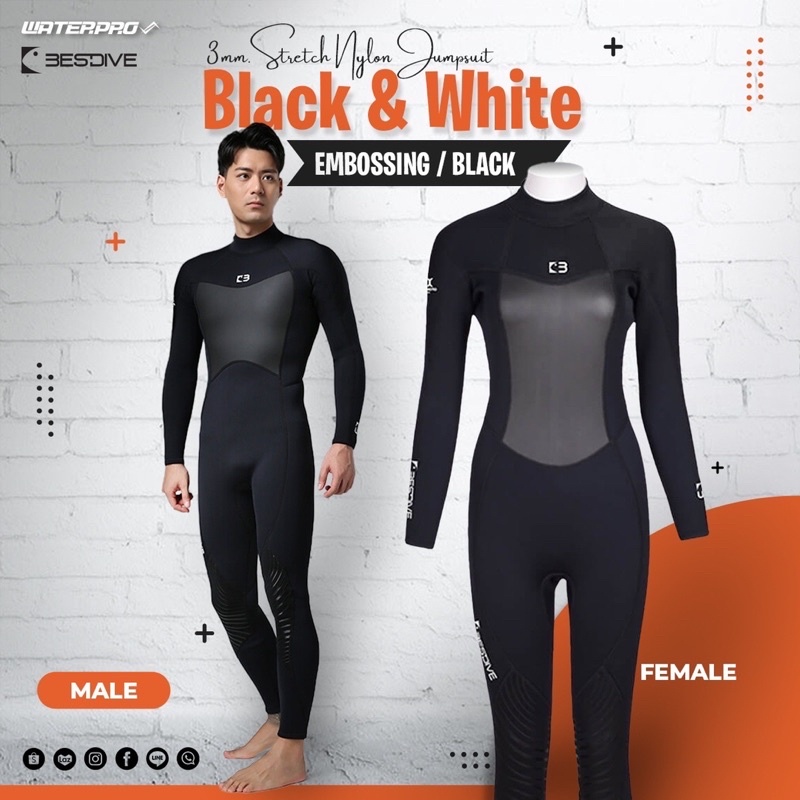 Wetsuit - Bestdive รุ่น Embossing - Yamamoto Japan | Shopee Thailand