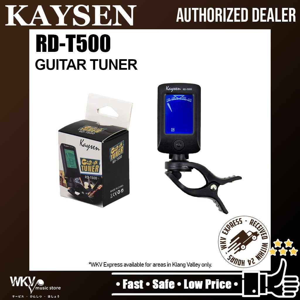 Kaysen RD-T500 จูนเนอร์กีตาร์ดิจิตอล แบบคลิปหนีบ หมุนได้ สําหรับกีตาร์ ...