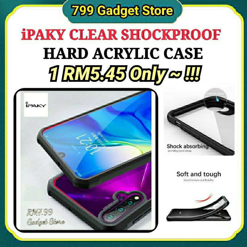 HUAWEI P40 PRO P40 P30 PRO P30 P20 PRO P20 iPAKY TPU + Hard PC เคสป้องกันโปร่งใส | Shopee Thailand