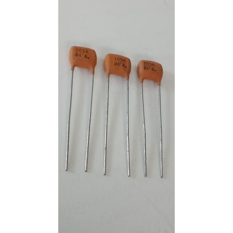 0.01UF 50V 103PF 10NF,Cไมล่าญี่ปุ่น(แพ็ค20ตัว)POLYESTER,CAPACITOR,สีน้ำตาล,Cสีดินเหนียว,C ...