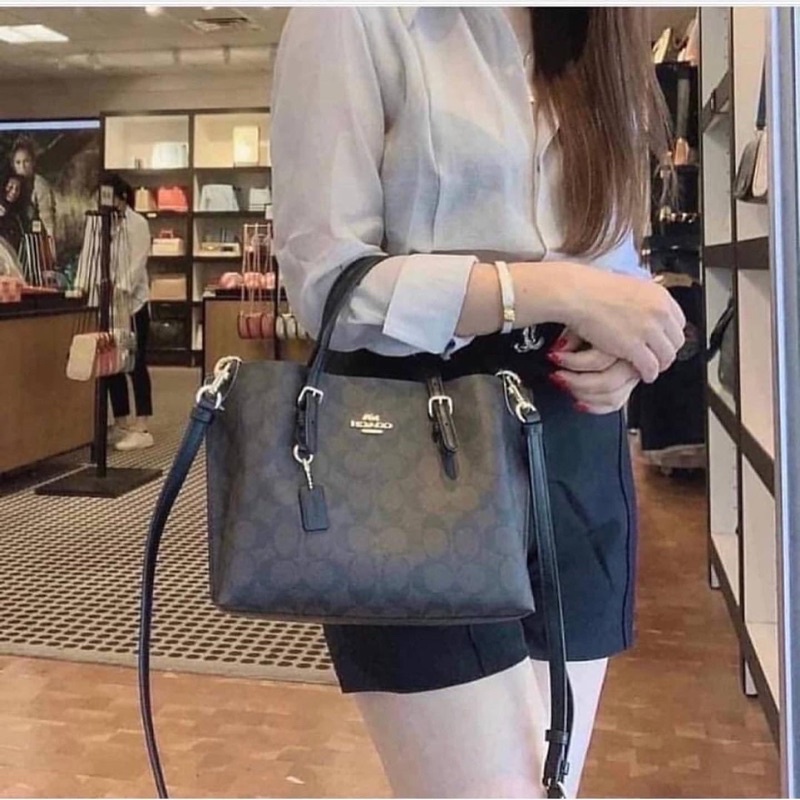 COACH Mini MOLLIE TOTE 25 IN SIGNATURE CANVAS (COACH C4250,4085)มีหลาย ...
