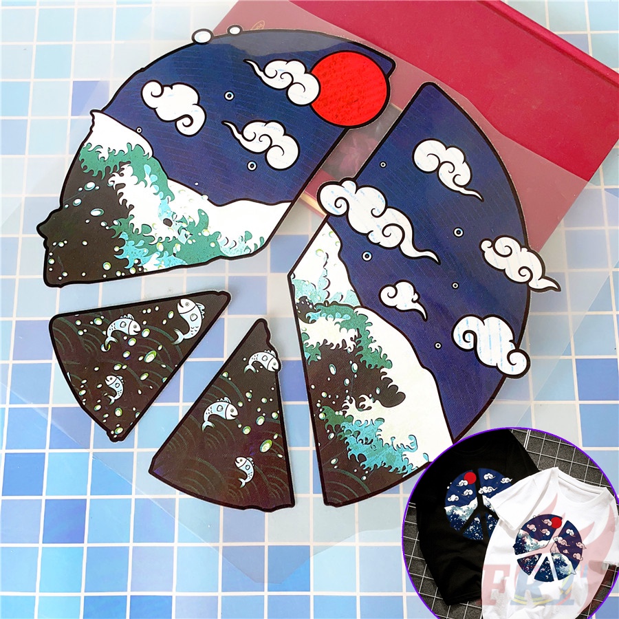 JDM Mount Fuji Japan Heat Transfer Vinyl Stickers 1Pc Patch DIY Heat ...