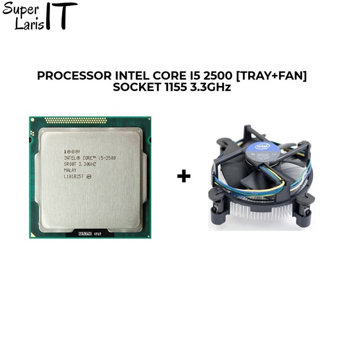 Intel Core i5 2500 3.3GHz โปรเซสเซอร์ถาด LGA 1155 + พัดลม รับประกัน 1 ...