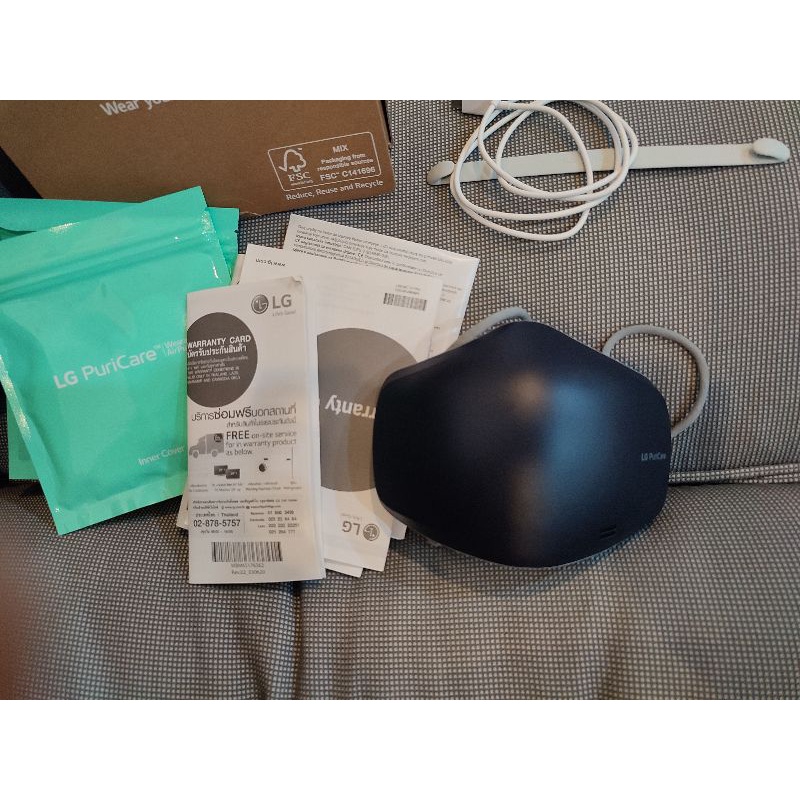 หน้ากากฟอกอากาศ lg puricare mask gen 2 สีดํา มือ2 | Shopee Thailand