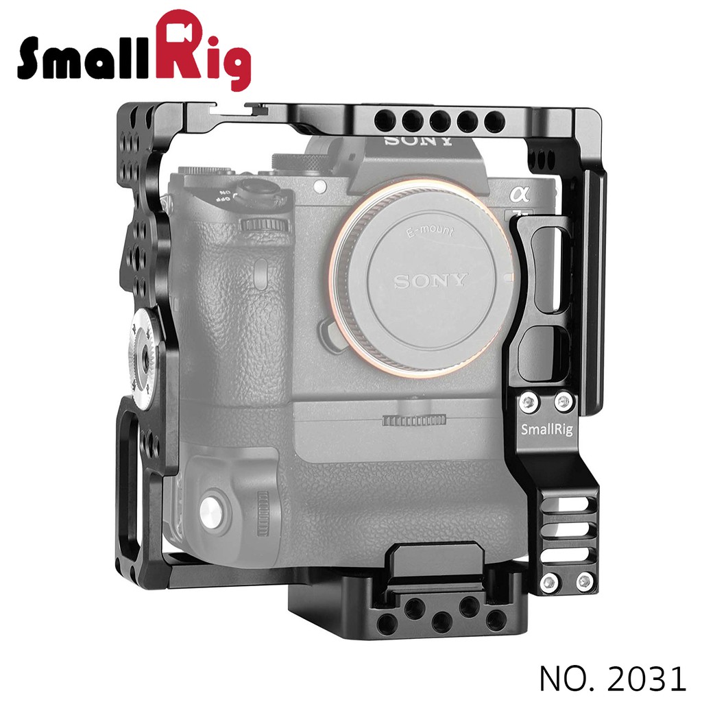 SMALLRIG® Camera Cage for Sony A7II/ A7SII/A7RII with Battery Grip 2031 ...