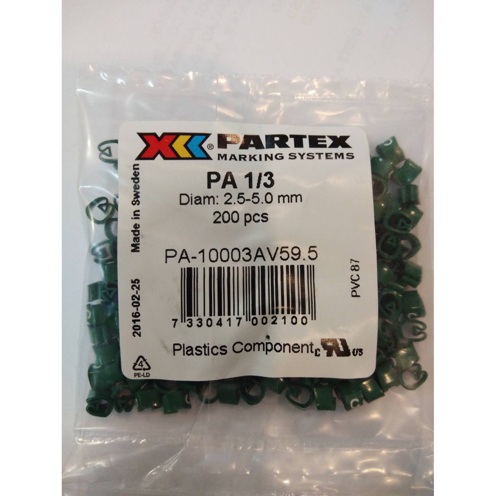 Cable Markers, Type PA1/3, Numbers Colour Coded per set | Shopee Thailand