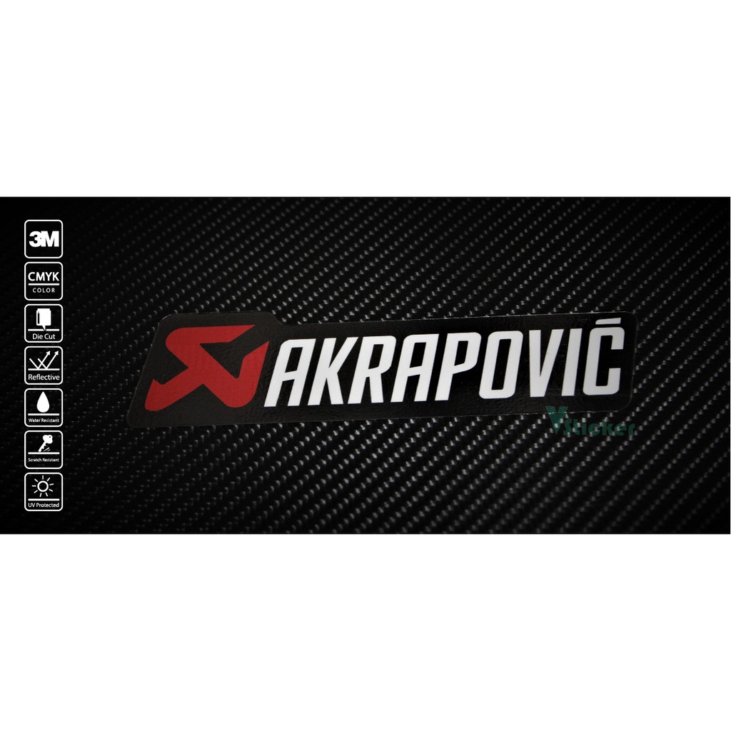 สติ๊กเกอร์ Sticker Akrapovic Exhaust 186 | Shopee Thailand