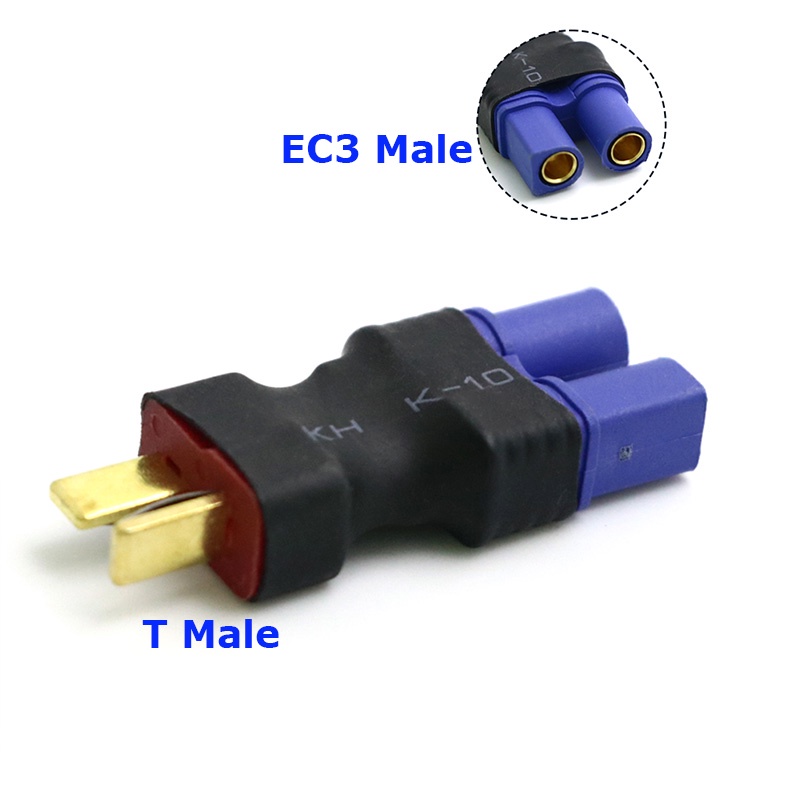 อะแดปเตอร์ปลั๊กเชื่อมต่อแบตเตอรี่ XT30 XT60 XT90 Traxxas T Plug Deans EC5 EC3 Female to Male HXT ...
