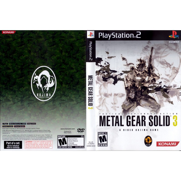 METAL GEAR SOLID THE ESSENTIAL COLLECTION VOL. 3 METAL GEAR SOLID 3 ...