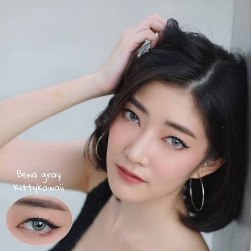 คอนแทคเลนส์ สาย ฝอ. รุ่น Mini Bena สีเทา/ตาล Gray/Brown มีค่าสายตา (0.00)-(-4.00) | Shopee Thailand
